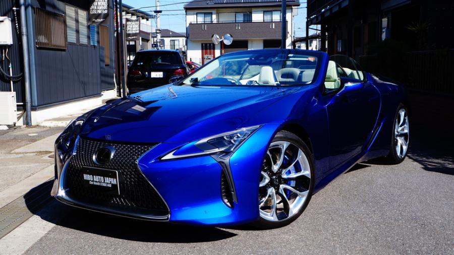 レクサスLC500コンバーチブル キャリパー塗装ローター塗装COLOR:#1115 Deep marine blue＆#005 Deep ...